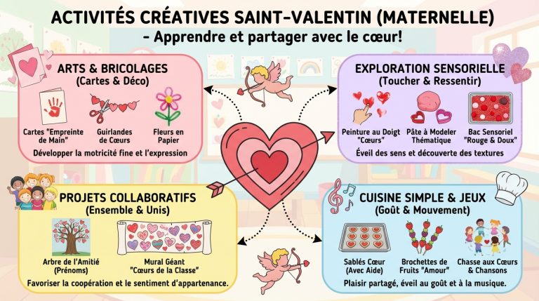 Des activités créatives pour la saint-valentin en maternelle - Magicanime